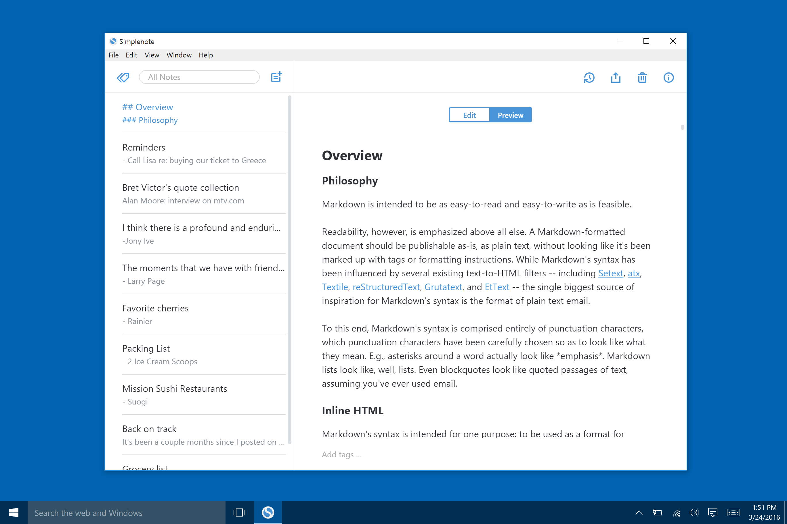 Simplenote for Windows and Linux – Simplenote